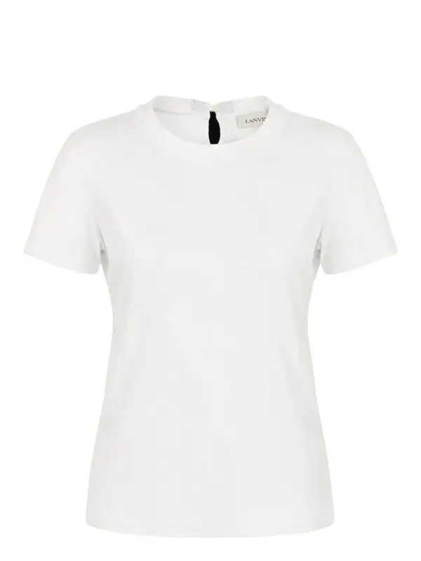 LANVIN Grosgrain Bow Detail T-shirt - White