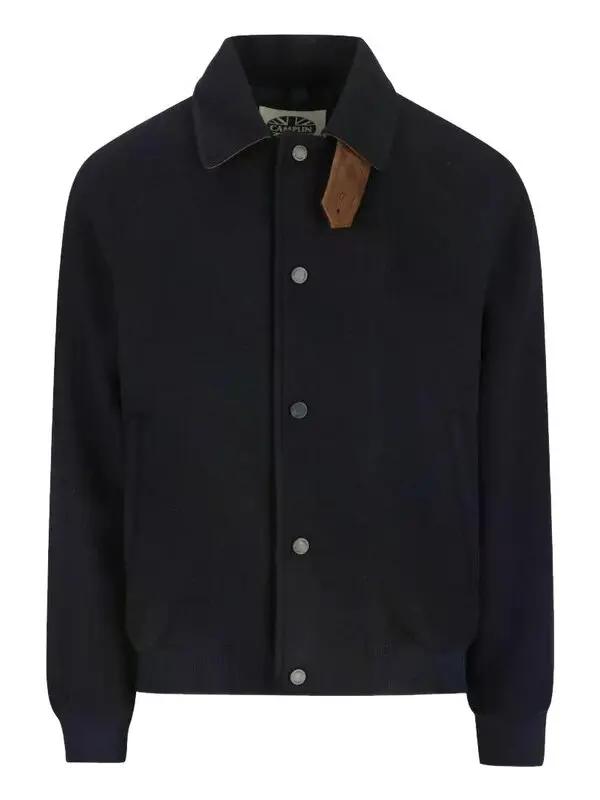 CAMPLIN Single-breasted Coat With Throat Latch - Blue