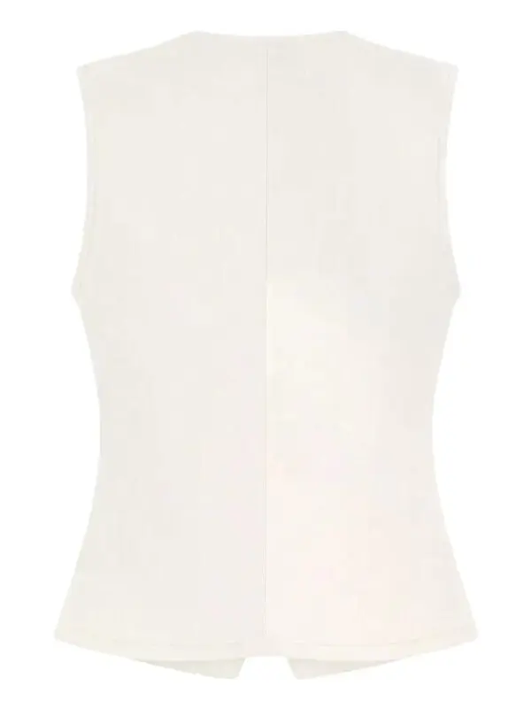 7 For All Mankind Button-up Waistcoat - Neutrals