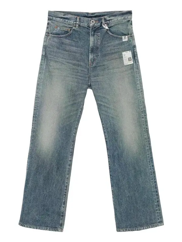 Mihara Yasuhiro Flare Tapered Jeans - Blue