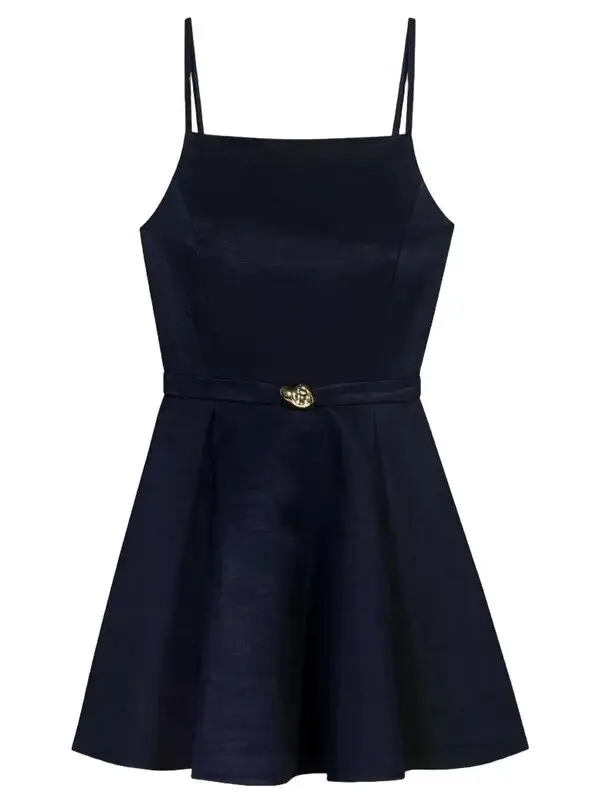 Maje Square-neck Mini Dress - Blue