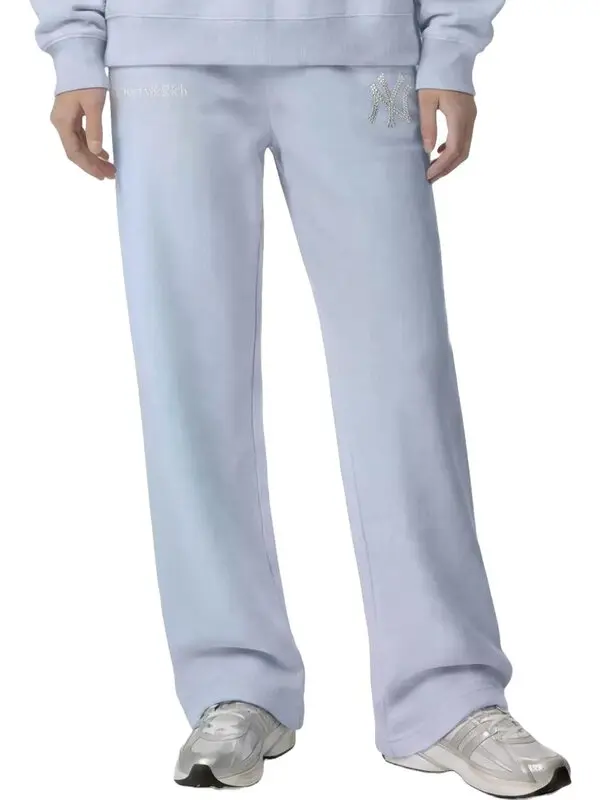 SPORTY & RICH Yankees Crystal Track Pants - Blue