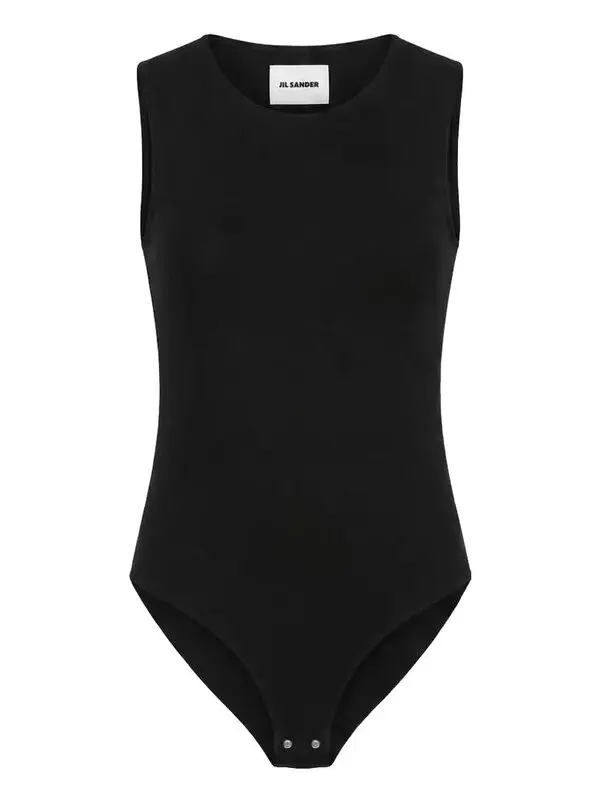 JIL SANDER Sleeveless Bodysuit - Black