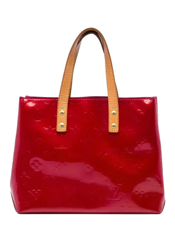 LOUIS VUITTON 2008 Monogram Vernis Reade Pm Handbag - Red