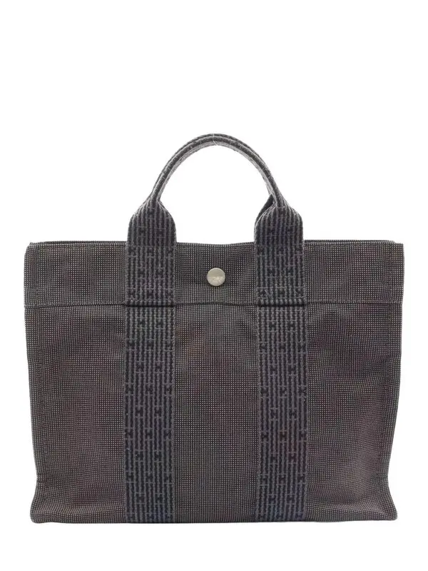 Hermès Canvas Herline Pm Tote Bag - Grey