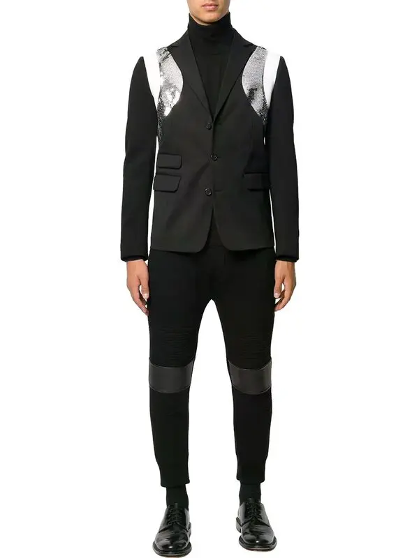 Dsquared2 Sequin Insert Evening Blazer - Black
