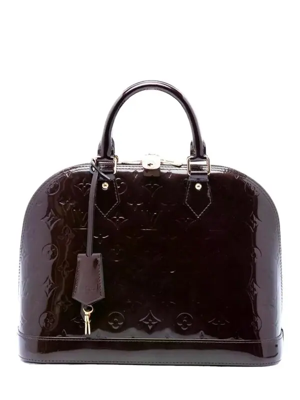 LOUIS VUITTON Monogram Vernis Alma Pm Handbag - Purple