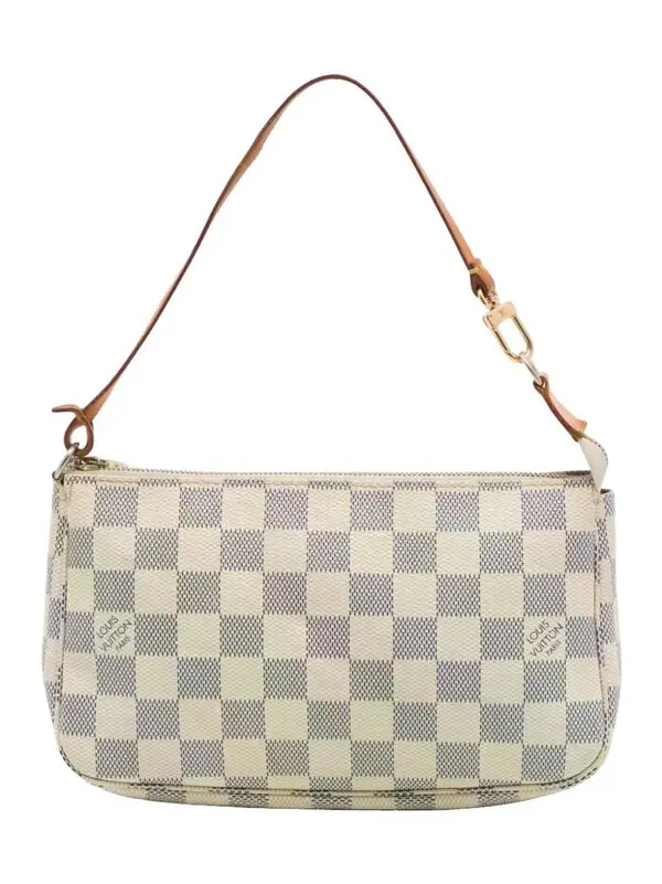 LOUIS VUITTON Damier Azur Pochette Accessoires Shoulder Bag - White