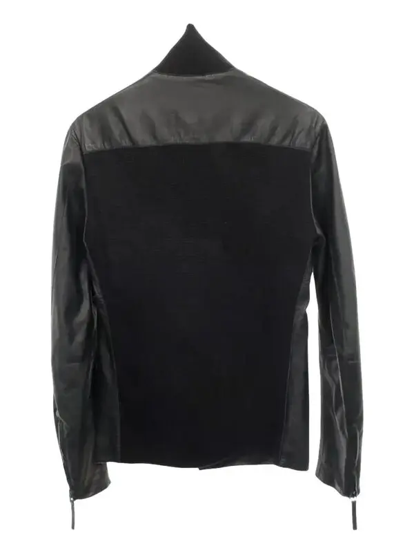 Emporio Armani Panelled Zip-up Jacket - Black