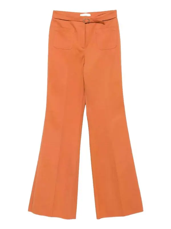 Dorothee Schumacher Belted Flared Trousers - Orange