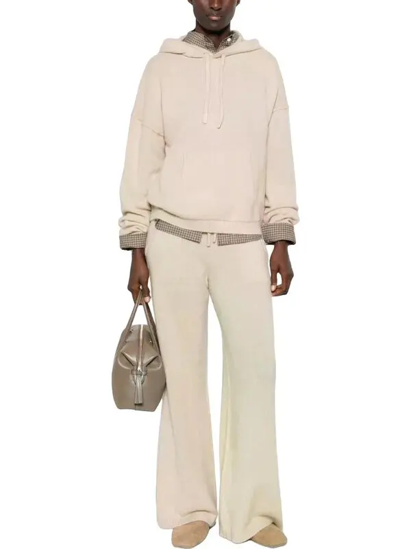 7 For All Mankind Drawstring Hood Pouch-pocket Hoodie - Neutrals