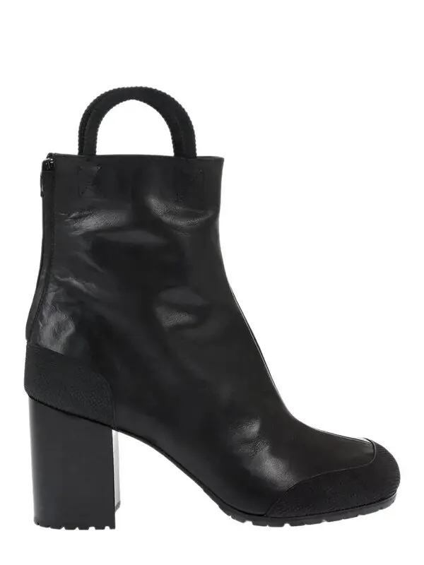 Random Identities Rope-handle Leather Boots - Black