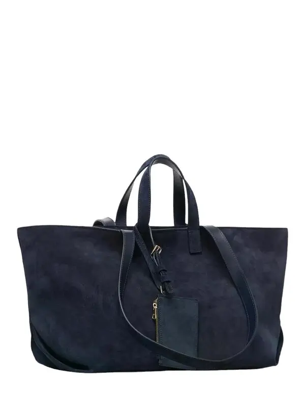 A.p.c. Le Drummer Suede Shoulder Bag - Blue