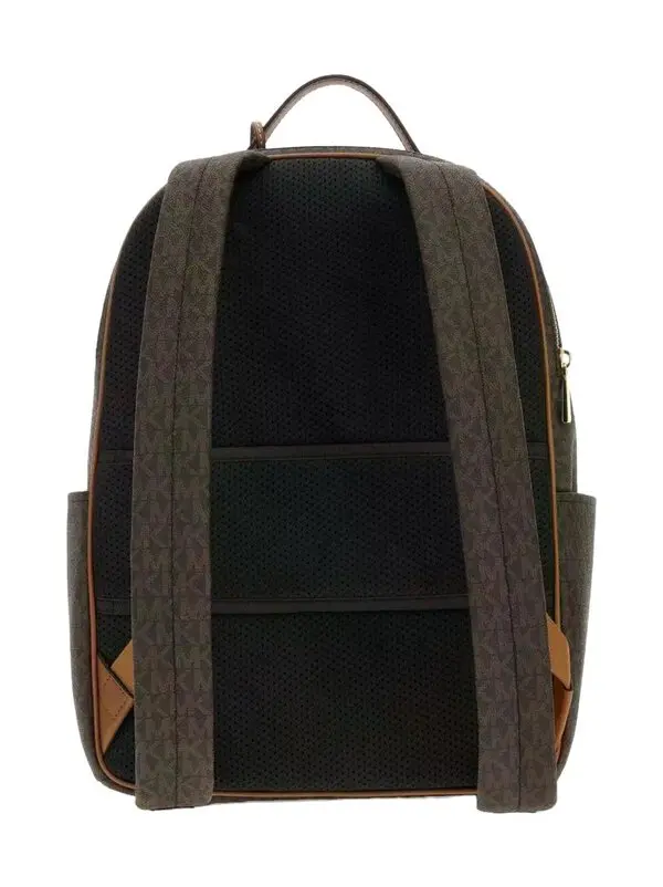 Michael Kors Logo Print Backpack - Brown