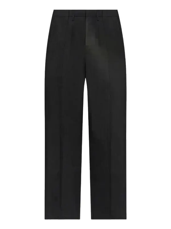 MAISON MARGIELA Tailored Pressed Crease Wool Trousers - Black