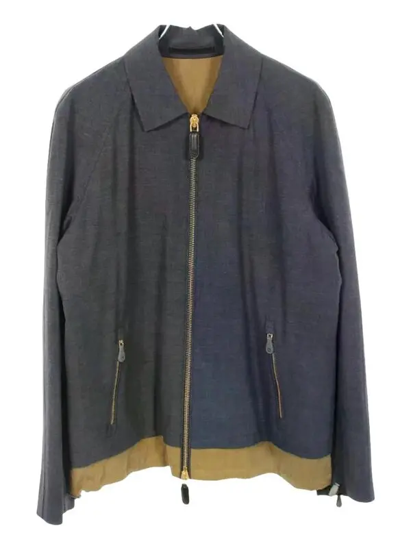 Giorgio Armani Layered Zip-up Jacket - Blue