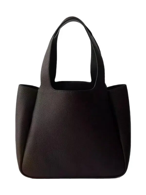 Prada Small Leather Tote Bag - Brown