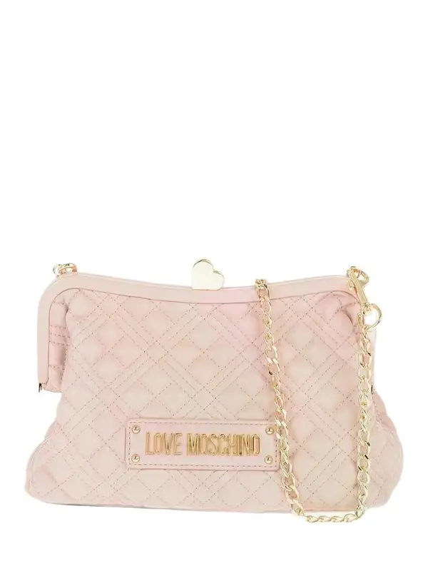 Moschino Quilted Shoulder Bag - Pink
