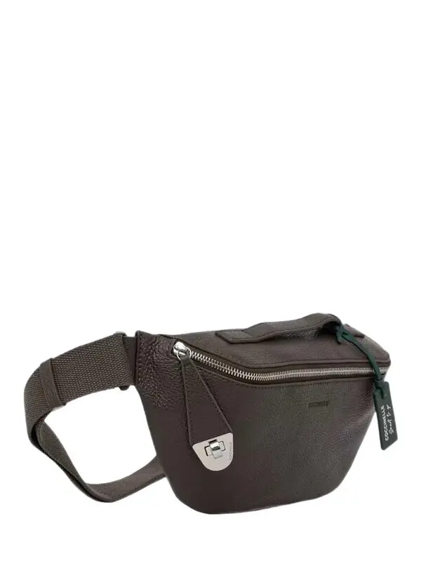 COCCINELLE Grained Leather Belt Bag - Brown