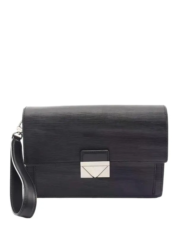 LOUIS VUITTON Epi Pochette Thames Clutch Bag - Black