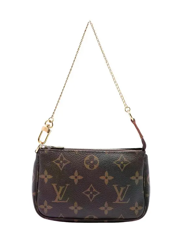 LOUIS VUITTON Monogram Mini Pochette Accessoires Handbag - Brown