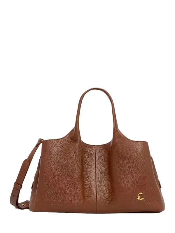 COCCINELLE Grained Tote Bag - Brown