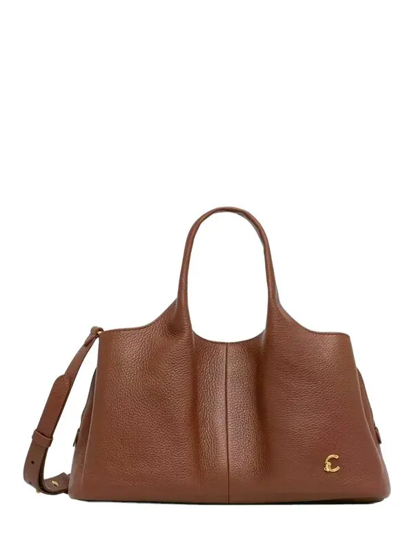 COCCINELLE Grained Tote Bag - Brown
