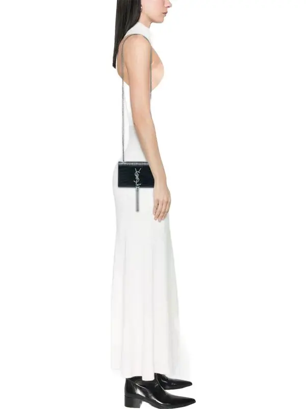 Saint Laurent Monogram Kate Tassel Crossbody Bag - Black