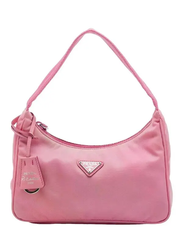 Prada Mini Tessuto Re Edition 2000 Shoulder Bag - Pink