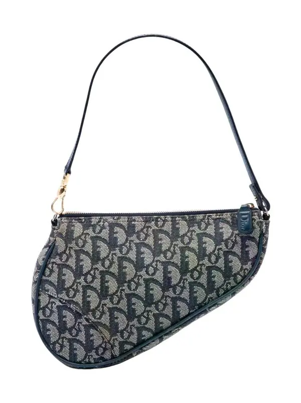 Dior Mini Saddle Pochette Shoulder Bag - Blue