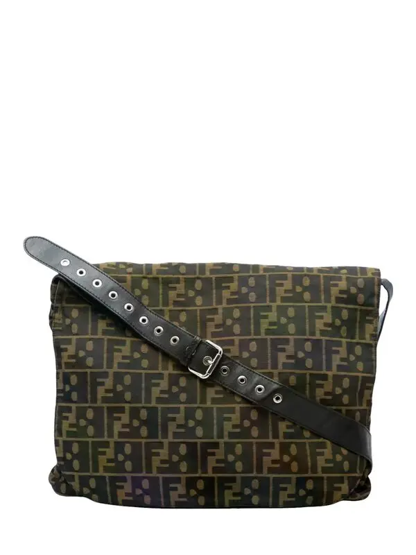 Fendi Zucca Canvas Messenger Bag - Brown