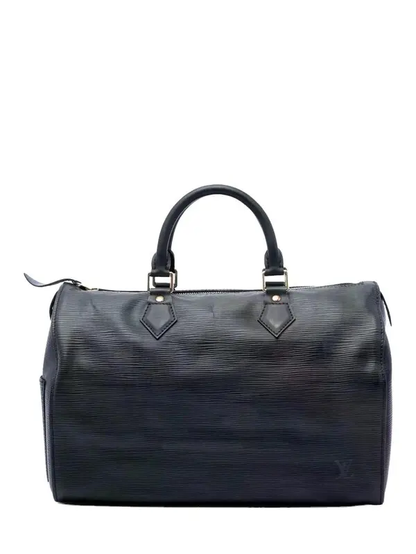 LOUIS VUITTON Epi Speedy 35 Boston Bag - Black