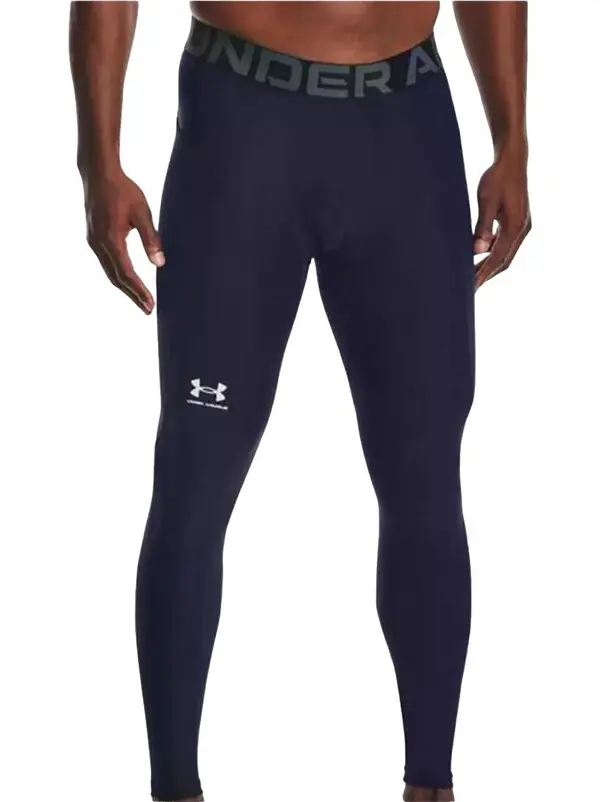 Under Armour Heatgear Logo-print Leggings - Blue