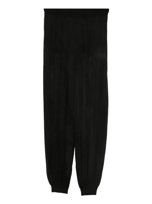 Simkhai Sheer Finish Cuffed Trousers - Black