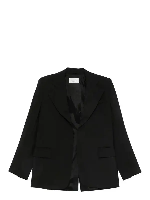 Sportmax Tenace Peak-lapel Single-breasted Blazer - Black