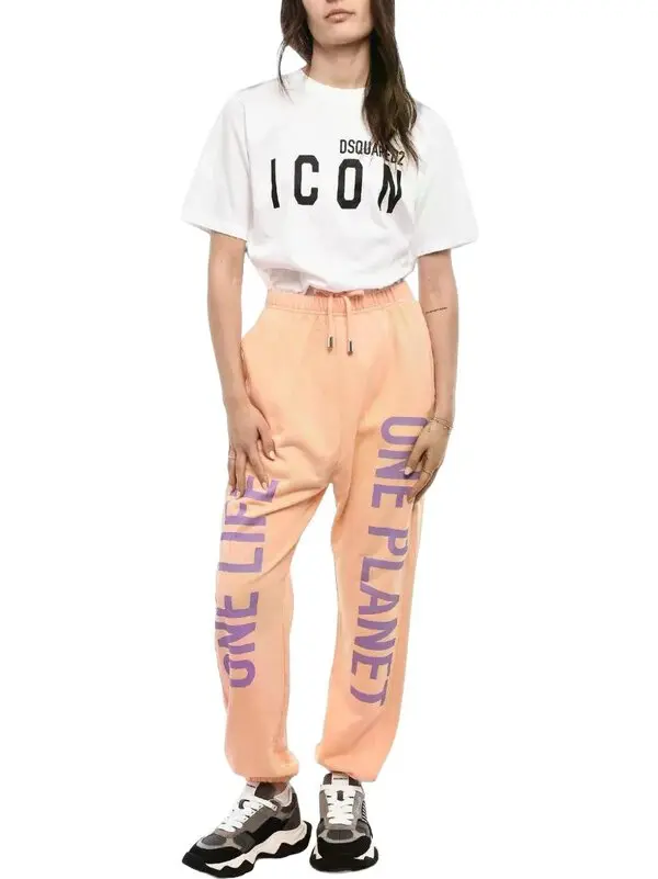 Dsquared2 Logo Print Track Pants - Pink