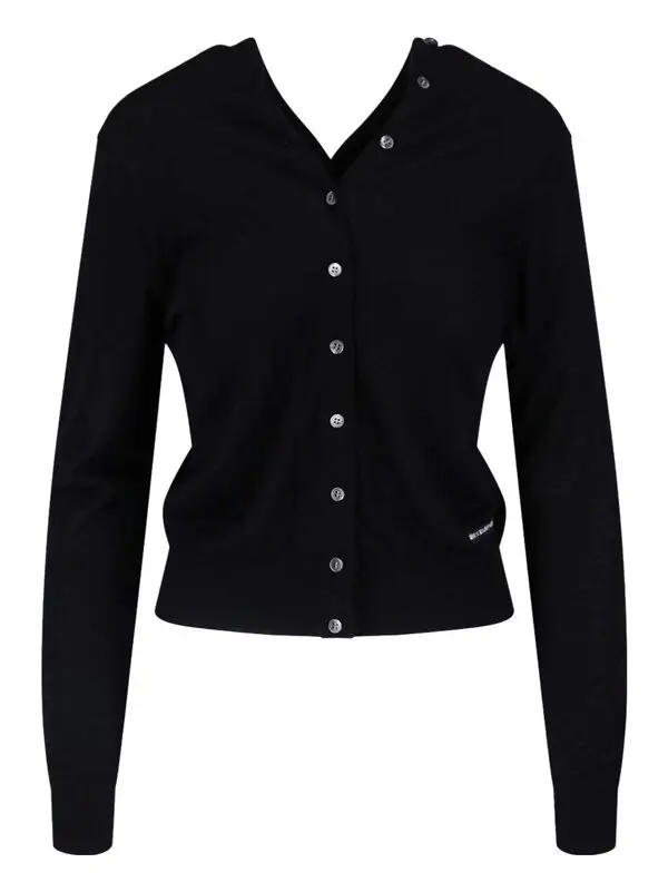 Alexander Wang Wool Button Cardigan - Black