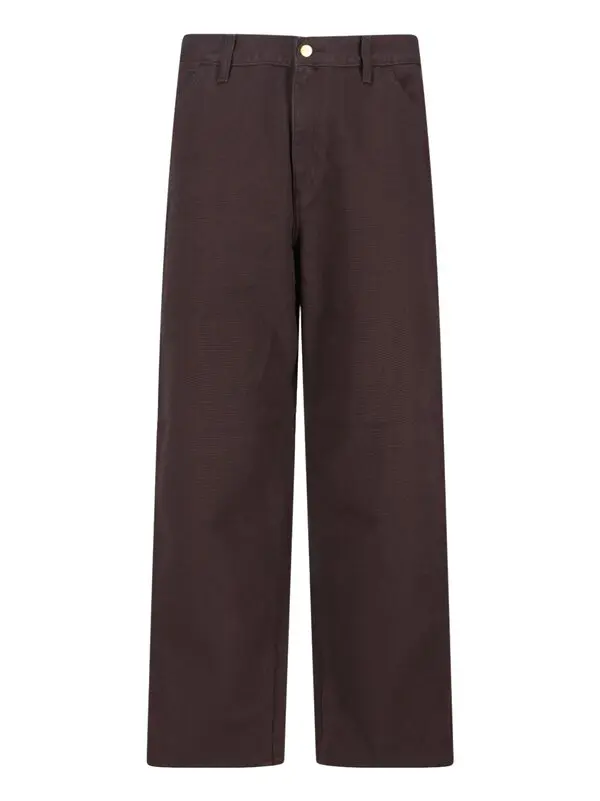Carhartt Work In Progress Single Knee" Jeans - Brown