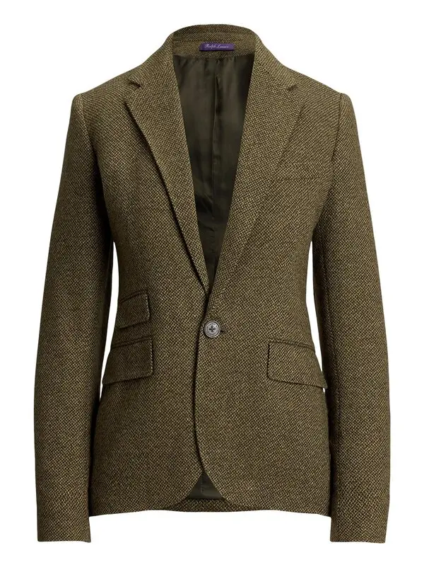 Ralph Lauren Linen-cashmere-silk Twill Parker Blazer - Green