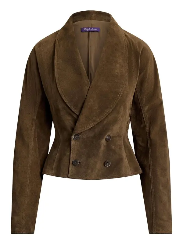 Ralph Lauren Suede Trudie Jacket - Beige