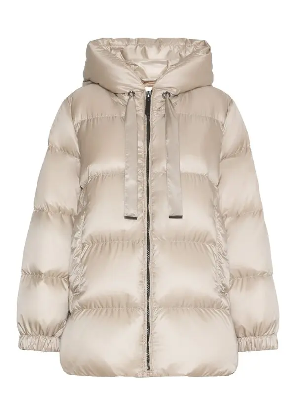 Max Mara Down-filled Quilted Coat - Neutral