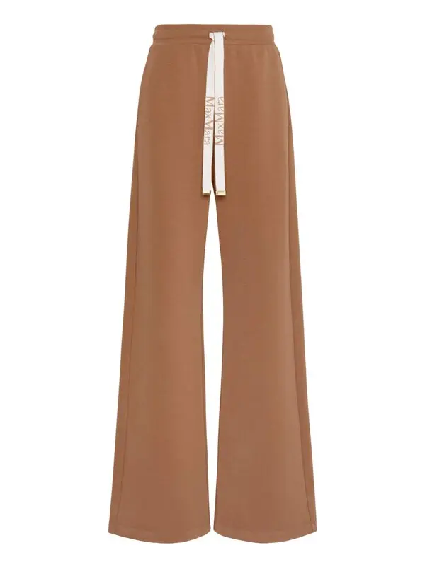 Max Mara Collection Jersey Wide-leg Sweatpants - Beige