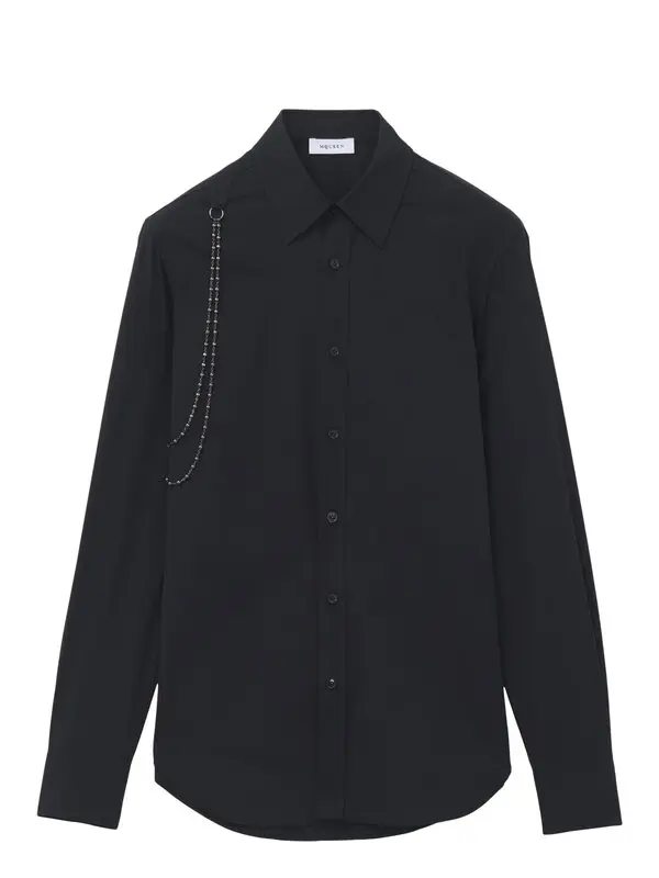 Alexander McQueen Chain-embellished Shirt - Black