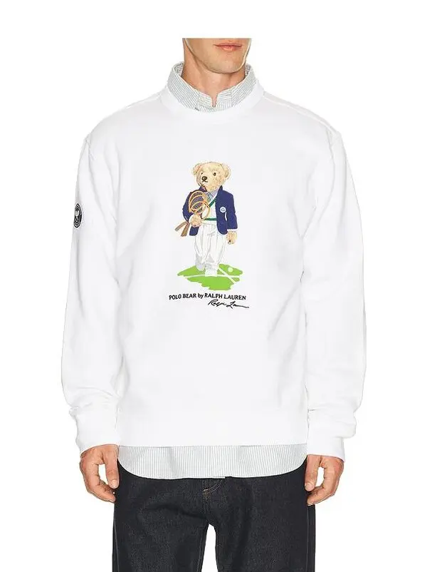 Polo Ralph Lauren Wimbledon Bear Sweater - White