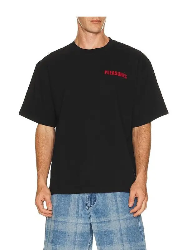 PLEASURES Impact Heavyweight Tee - Black