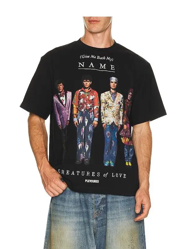 PLEASURES X Talking Heads Creatures Heavyweight Tee - Black