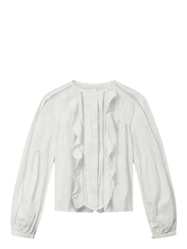 MARANT Cubraly Ruffled Shirt - White