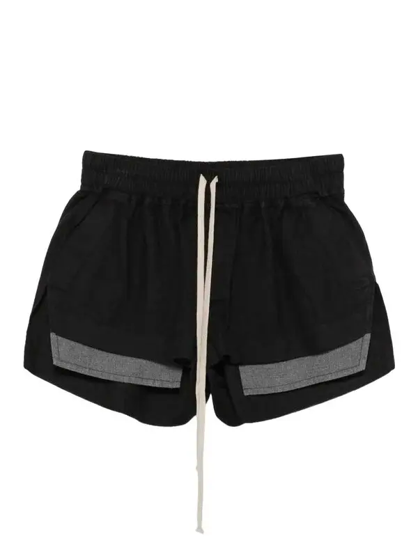 Rick Owens Silk Drawstring Shorts - Black