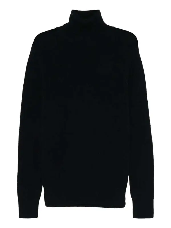 Dries Van Noten Macro 2707 M.k.t. Neck Pullover - Black