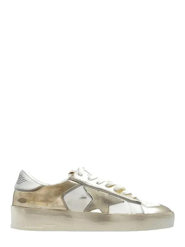 Marni Autry Leather Sneakers - Metallic